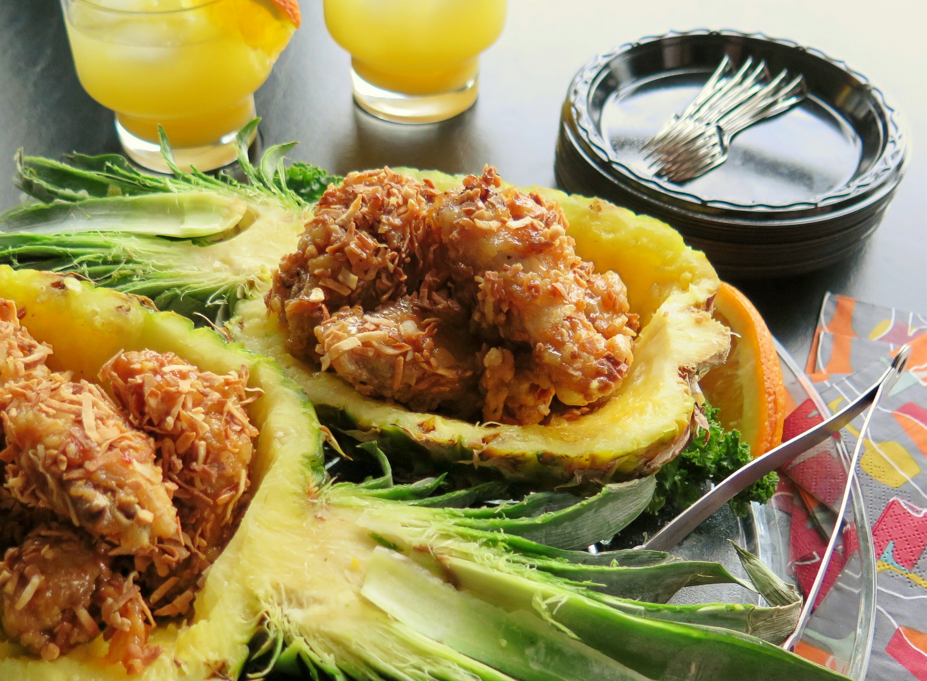 Chicken Meatball and Pineapple Stacker Bites