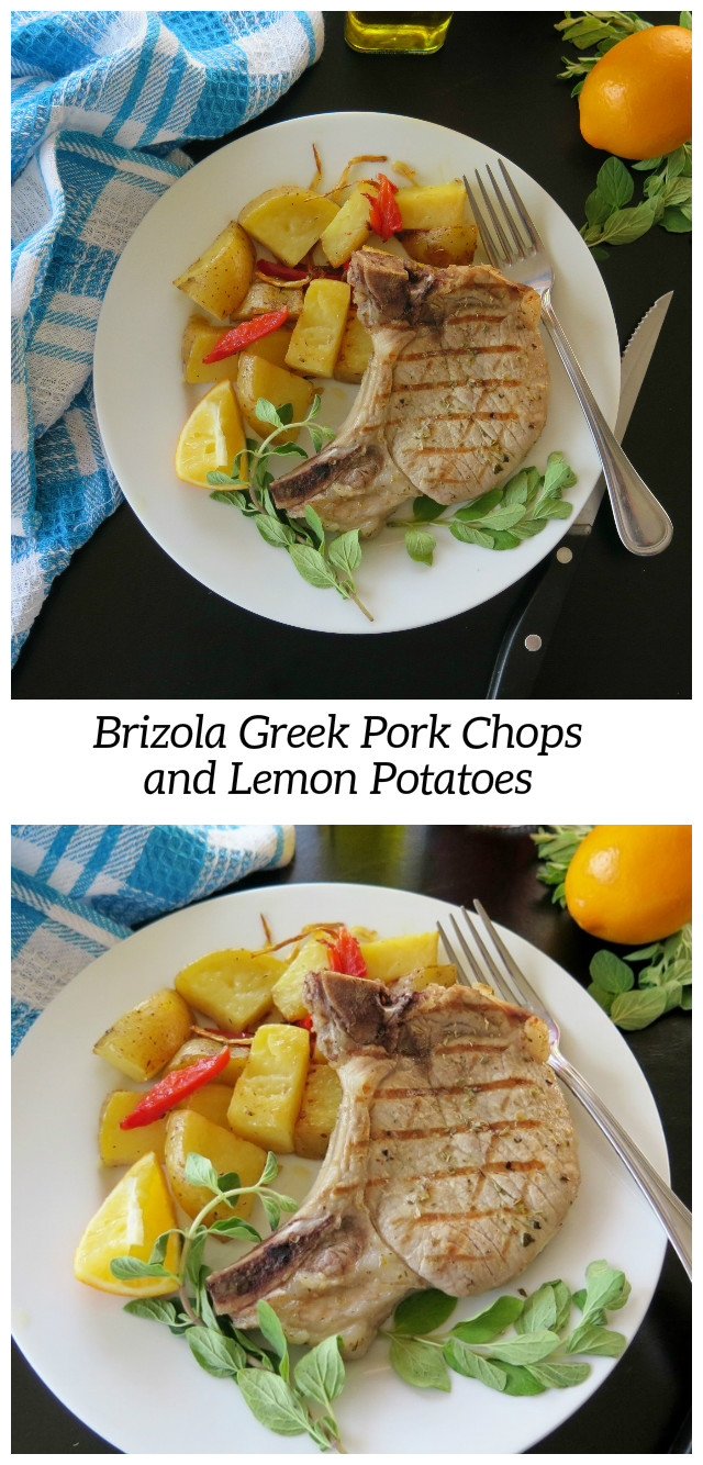 Brizola (Greek-style Pork Chops) #SundaySupper - Cindy's Recipes and ...