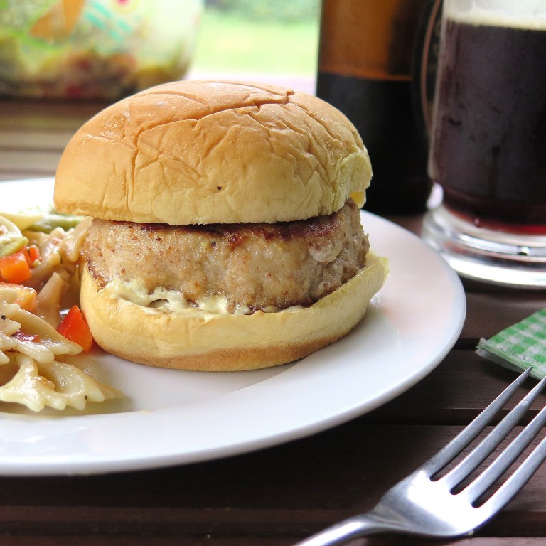Chicken Cordon Bleu Burgers #SundaySupper