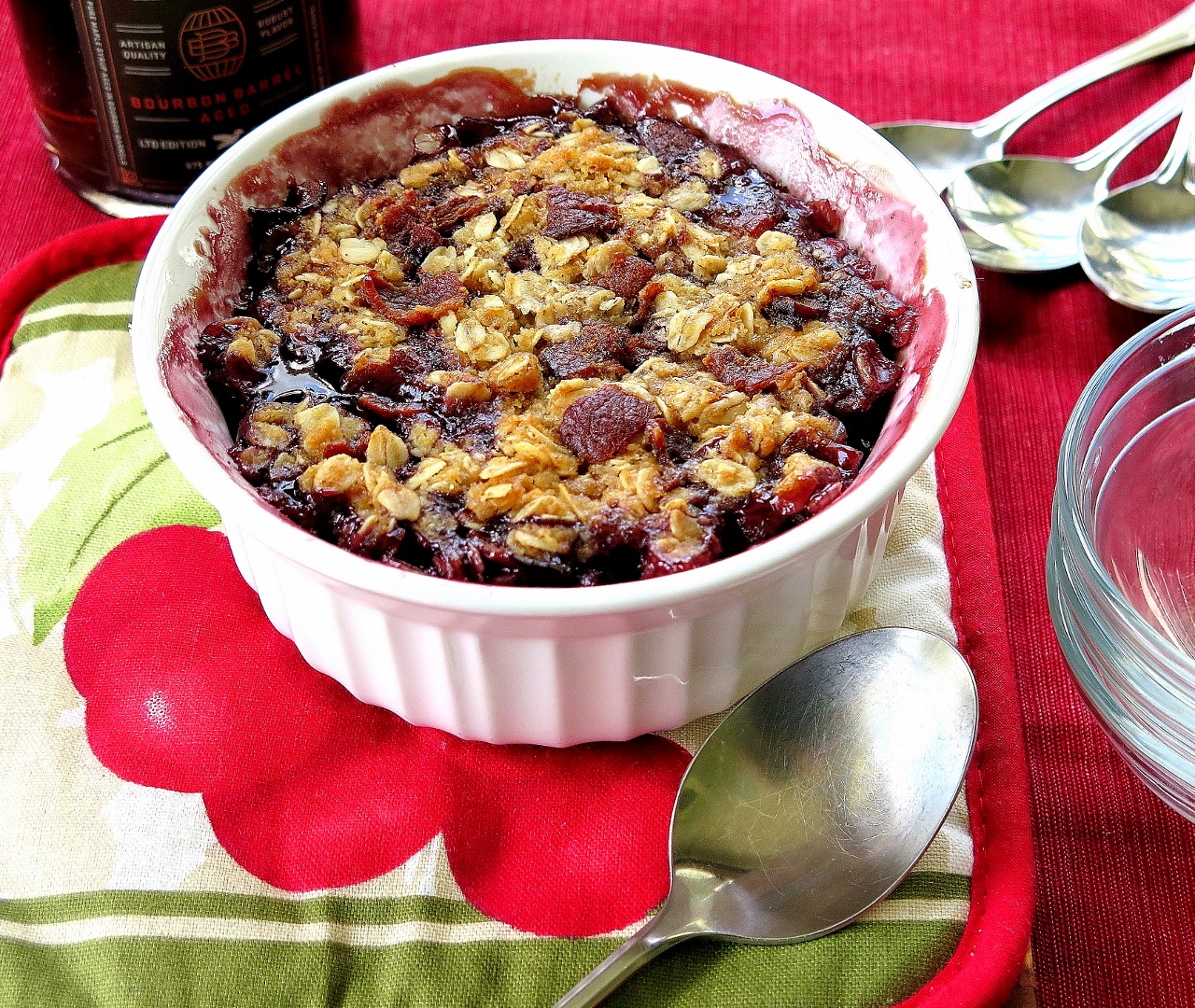 Boozy Bacon Cherry Crumble Cindy's Recipes and Writings