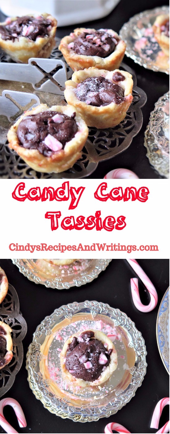Candy Cane Tassies #ChristmasCookiesWeek