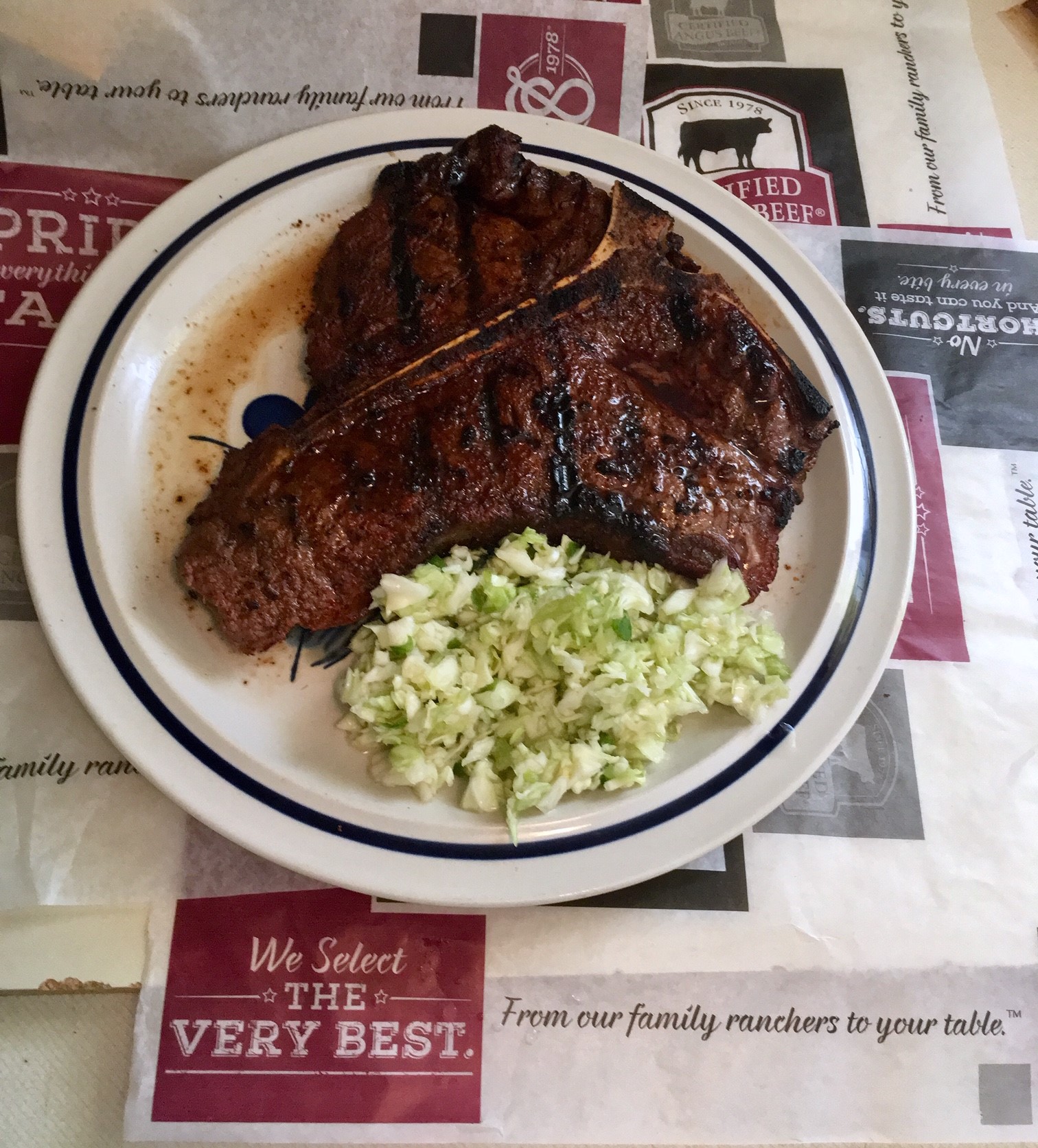Porterhouse cooked - Cindy's Recipes and Writings