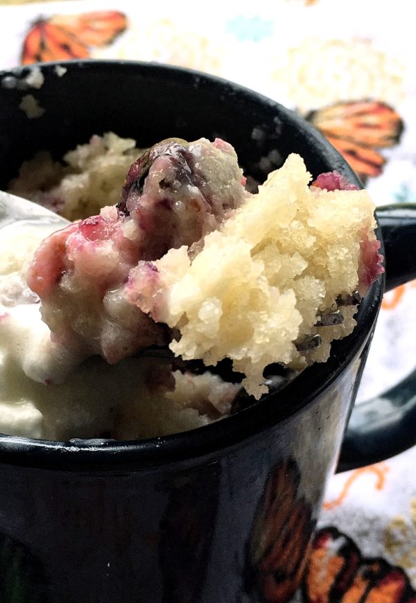 Blueberry Mug Cake - Cindy's Recipes and Writings